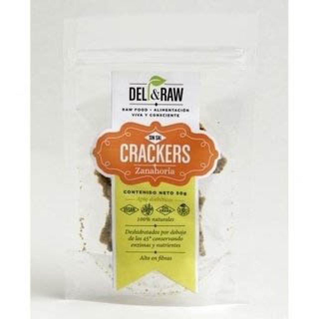Crackers DELI & RAW Zanahoria x 90gr - INDIGO