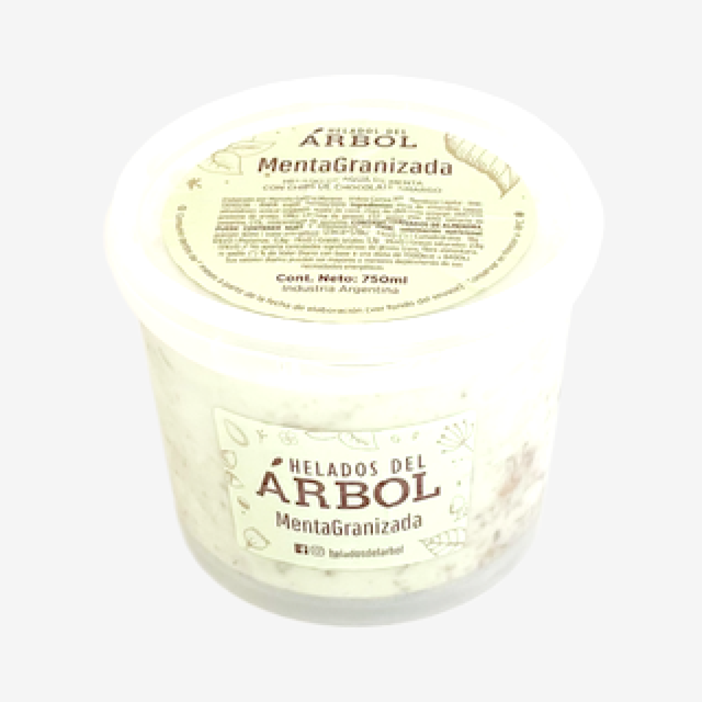 Helado de Menta Granizada - Pote 750ml - INDIGO